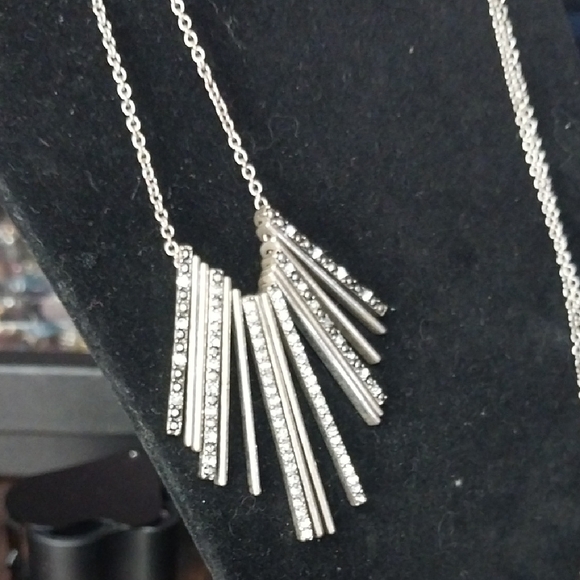 Jewelry | Silver Burst Pendant Necklace With Polished Bars 2 Necklace ...